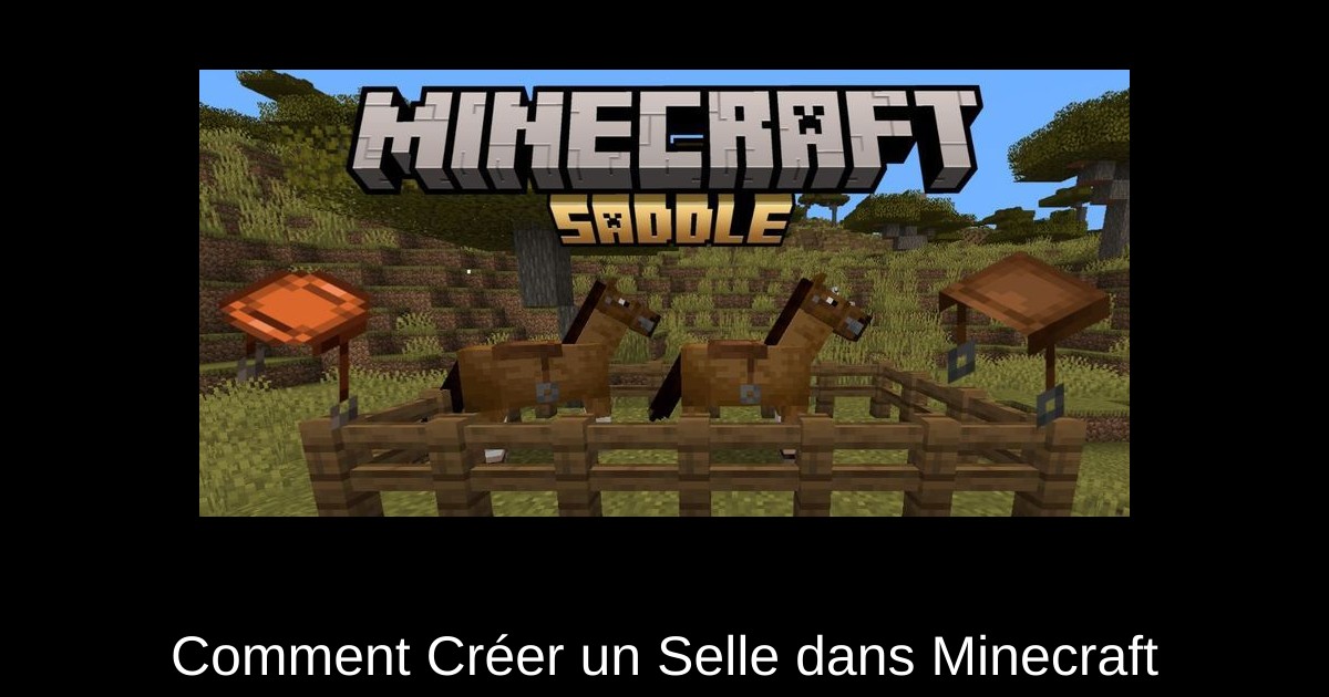 Comment Créer un Selle dans Minecraft - Ca marche ça fonctionne