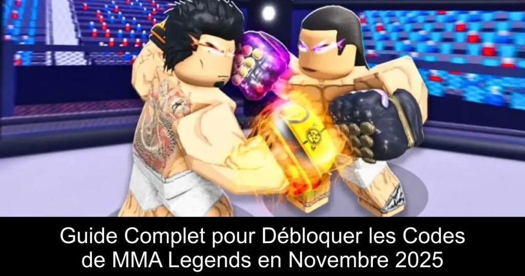 Guide Complet pour Débloquer les Codes de MMA Legends en Novembre 2025 ...