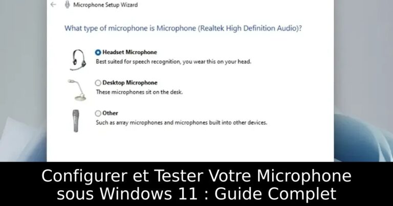 Configurer et Tester Votre Microphone sous Windows 11 : Guide Complet ...